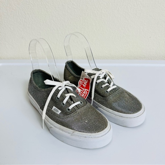 Vans | Shoes | Nwt Gold Glitter Sparkle Metallic Era White Lace Up ...